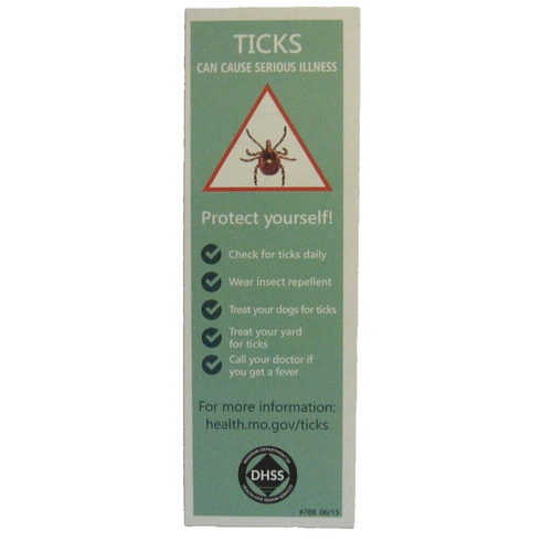 Ticks - Information Book Mark - How to Check for Ticks - Protect ...