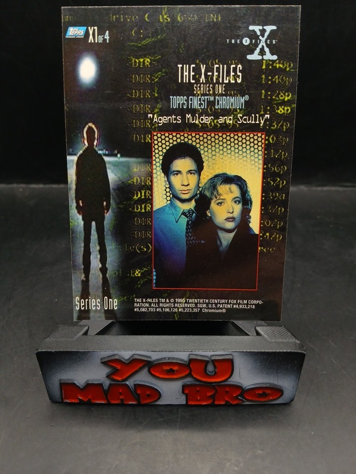 11d The X-Files Season One 1995 Topps #01 Title Fox Mulder Dana Scully ...