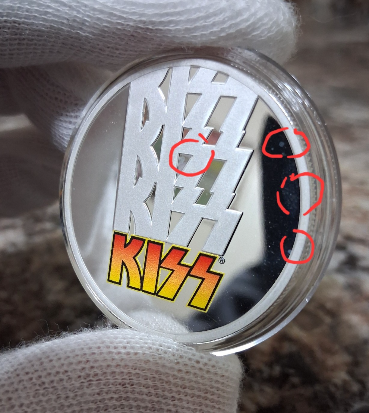 2023 1oz Niue 50th Annv Kiss Silver Proof Colorized Coin 1 of 250 Milk ...
