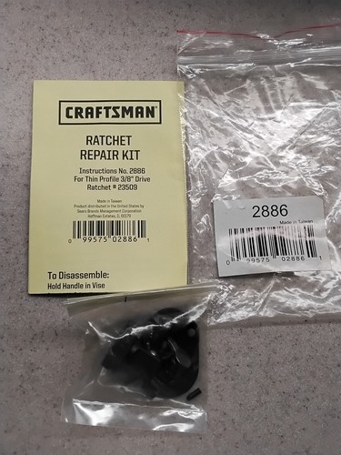 New! CRAFTSMAN 2886 Ratchet Repair Kit for Thin Profile 3/8 Dr Ratchet ...