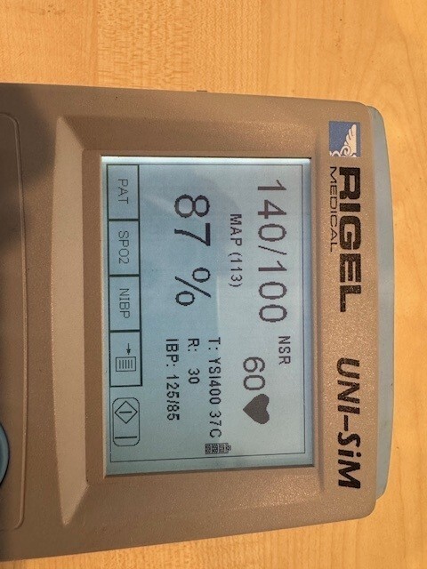 Rigel Medical UNI-SIM Portable Vital Signs Simulator | eBay