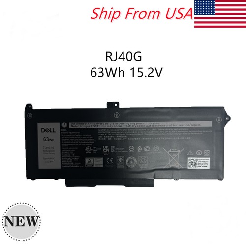 New Genuine 63WH RJ40G M033W Battery For Dell Latitude 5420 5520 ...