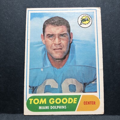1968 Topps - #92 Tom Goode Miami Dolphins VG | eBay