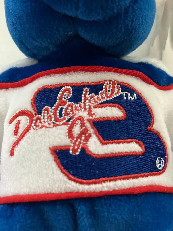 Team Speed Dale Earnhardt Jr. Plush Bear Blue #3 Nascar 8" Stuffed Bean ...