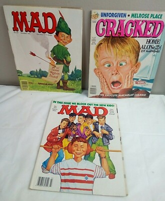 1981 MAD Magazine Robin Hood,Dec #307,Kids on The Block,Cracked Home ...
