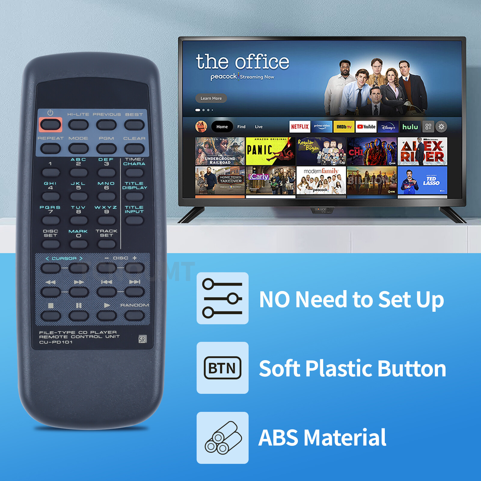 New CU-PD101 Remote Control For Pioneer PD-F17 PD-F958 CD Player | eBay