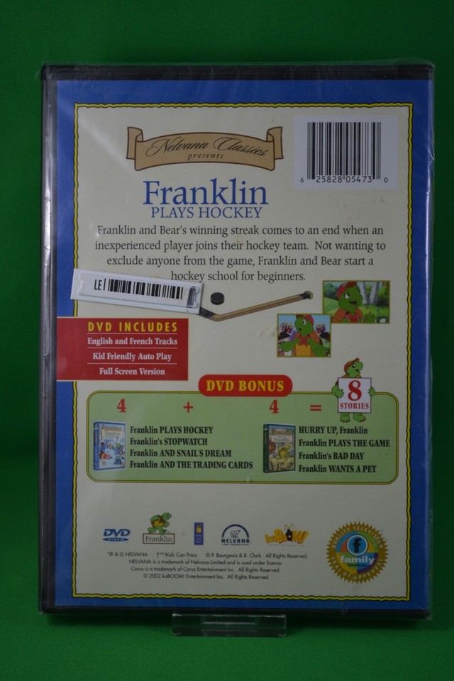 Franklin Plays Hockey plus Hurry Up Franklin DVD NEW SEALED 2002 ...