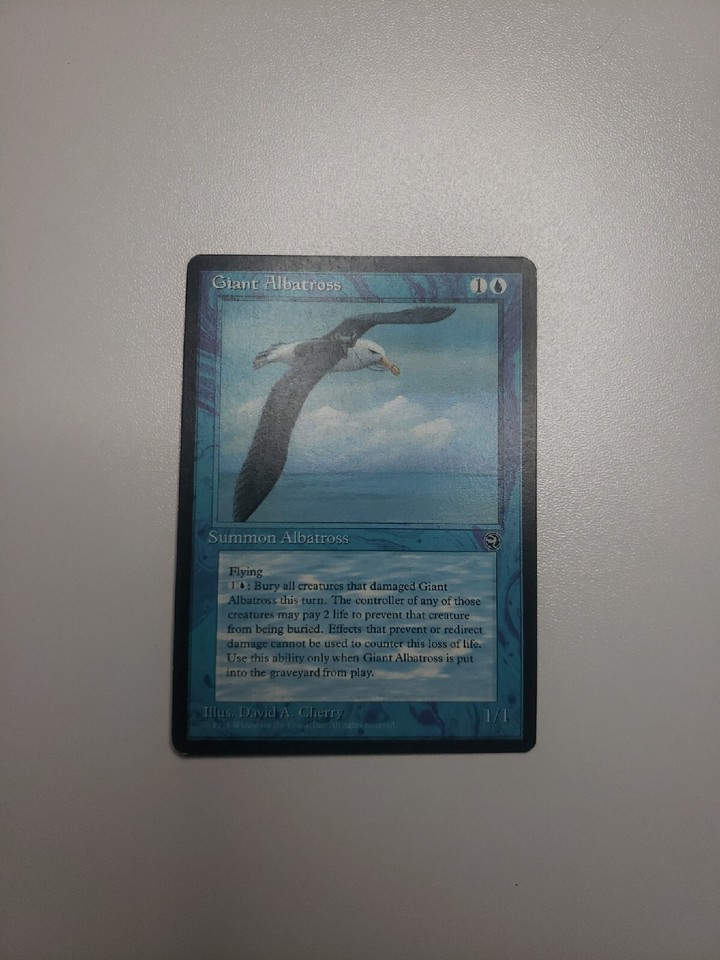 Giant Albatross Version B -MTG Vintage 1995 Blue Card Magic the ...