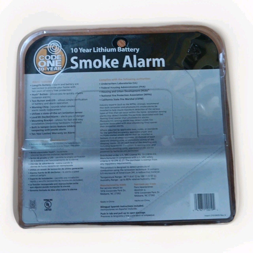 Kidde Smoke Alarms 10-Year Battery Powered 2-Pack Model i9010 NEW ...