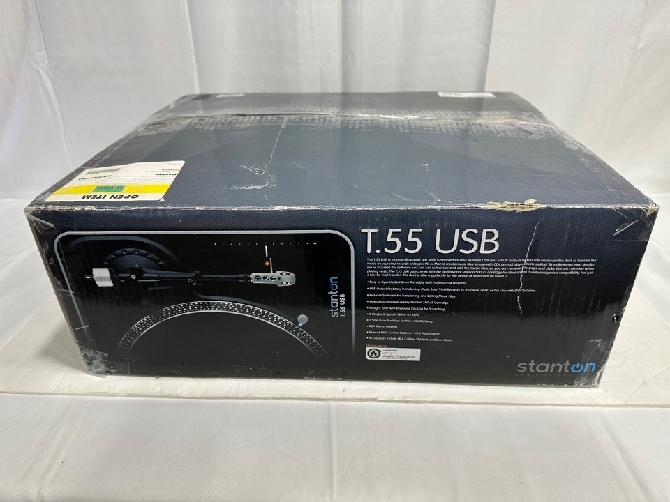 RARE - Stanton T.55 USB Belt Drive DJ Turntable W/USB Connectivity | eBay