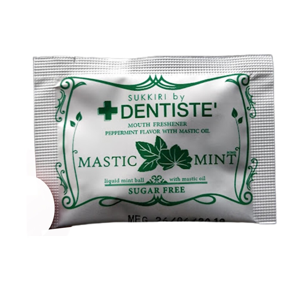 Dentiste Mint Ball Sukkiri Mouth Freshener Mastic Oil Peppermint Sugar ...