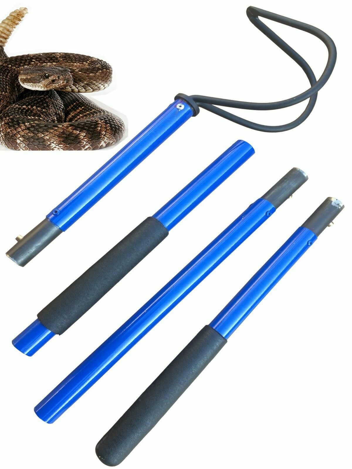 HP Snake Hook Pick up Handling Catching Reptile Jigger Steel Stick ...