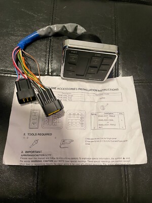 Suzuki Outboard 37100-98J21 Dual Engine Control Panel Start/Stop Switch ...