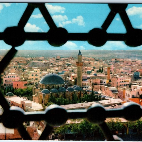 c1970s Aleppo, Syria Birds Eye from Citadel Window Mosque Haleb 4x6 ...