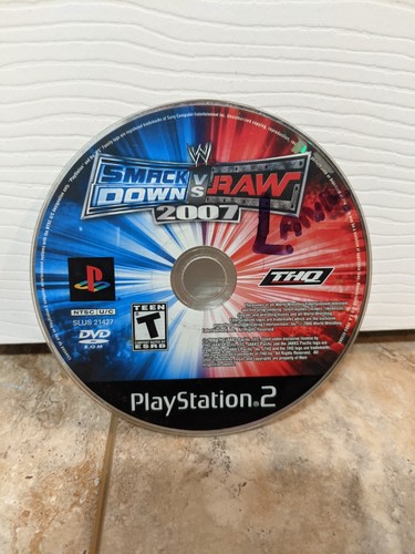 WWE SmackDown vs. Raw 2007 (PS2, 2006) DISC ONLY 752919460955 | eBay