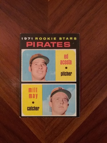 1971 Topps Pirates Rookie Stars Card 343 Milt May, Ed Acosta | eBay