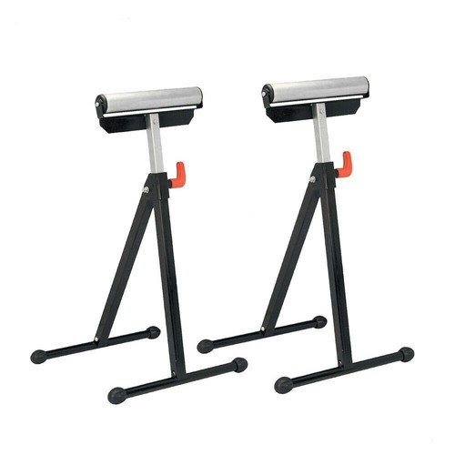 2x Roller Support Stand Adjustable Bench Fold-able Holder 67-110cm ...