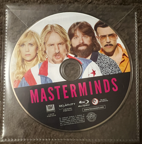 Neuf The Masterminds (2016) - Disque Seulement En Plastique Transparent ...