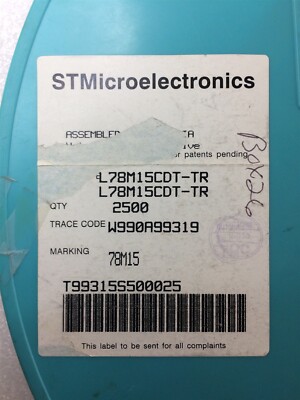 L78M15CDT ST MICRO IC REG LINEAR 15V 500MA DPAK 40 PIECES | eBay