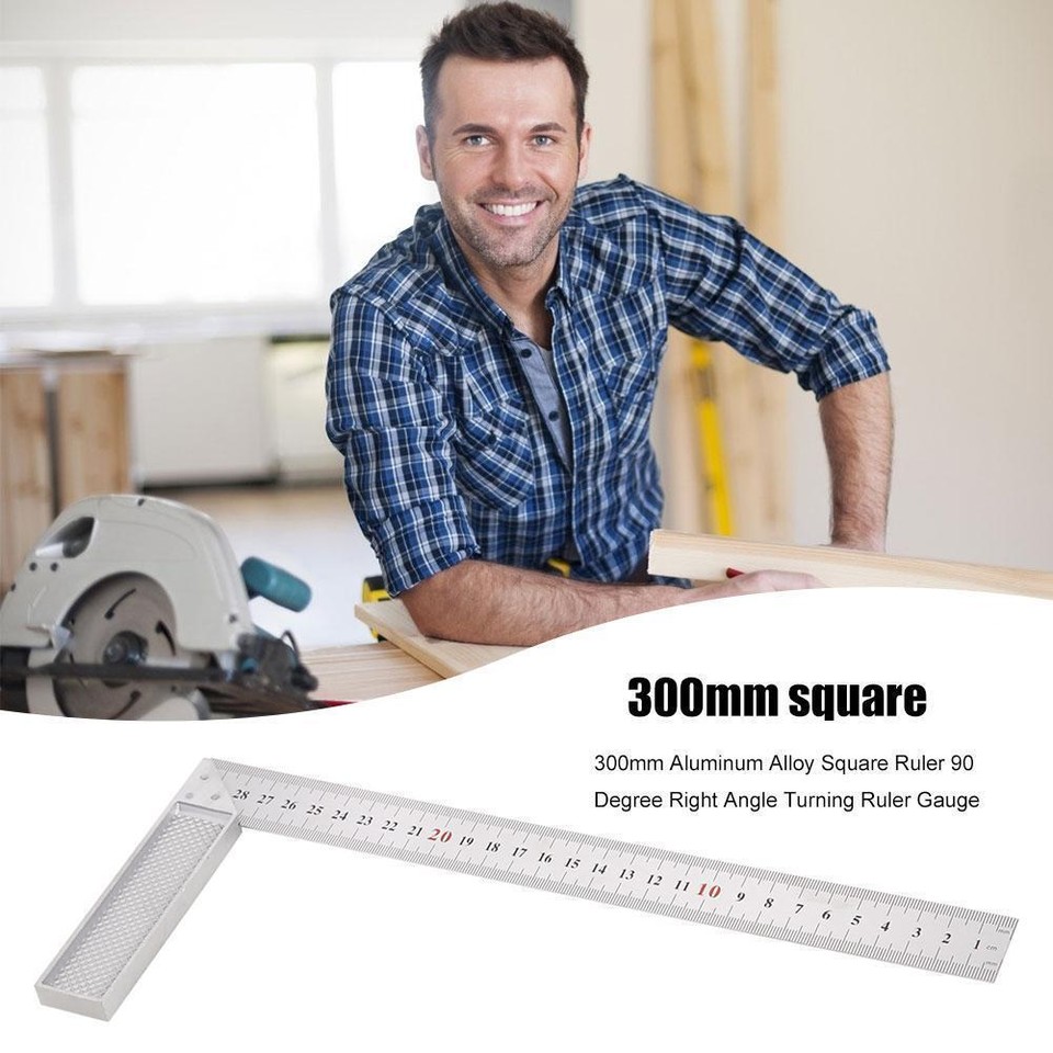 90 Degrees Right Angle Ruler Square Woodworking Wood Measurement Tool ...