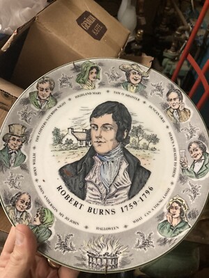 Royal Doulton Robert Burns Plate Translucent China TC1040 (1960-74) VGC ...