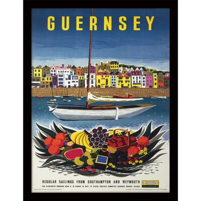 Guernsey (Boat) Official 30 x 40cm Framed Print Wall Art | eBay UK