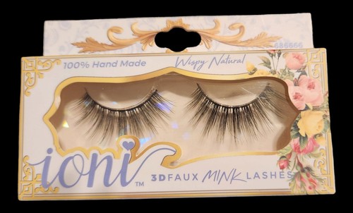 Ioni eyelashes 3D faux mink lashes (Wispy Natural) | eBay