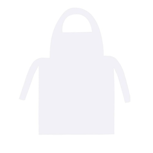 100pcs Plastic Disposable Aprons Clear Disposable Smocks Catering Apron ...