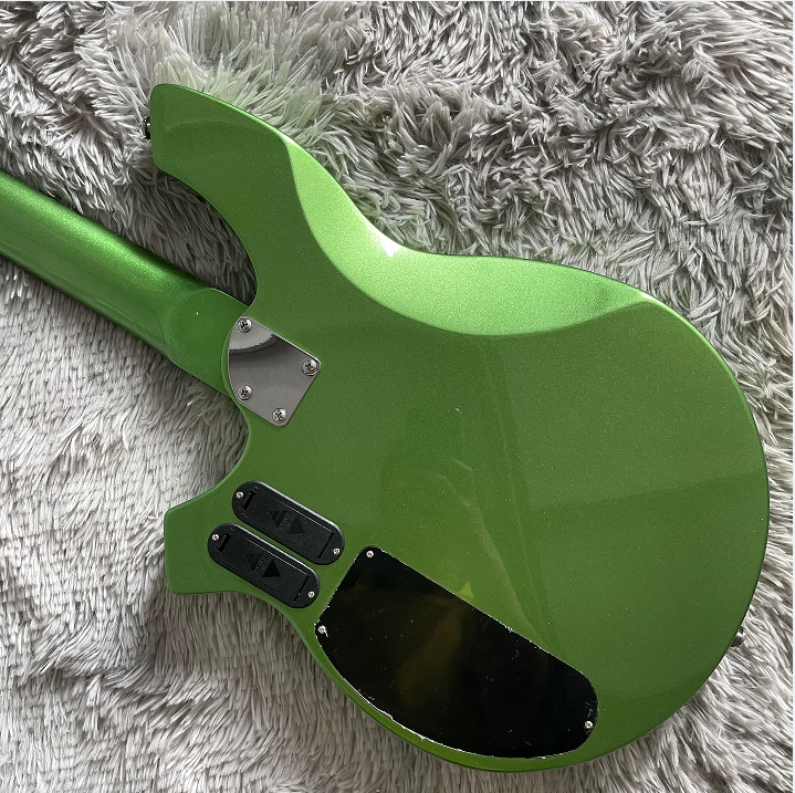4-strings Electric Bass Guitar Green Music Active Pickups Rosewood ...