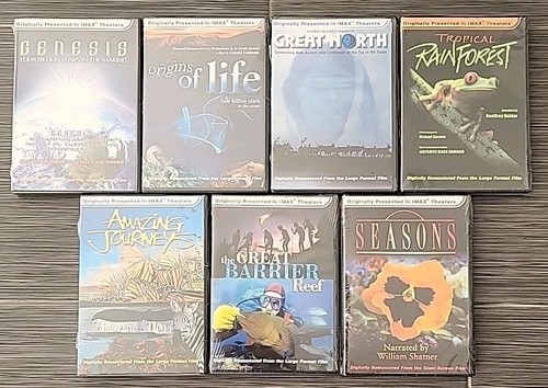 Lot Of 7 IMAX Nature Films (DVD) Tropical Rainforest, Seasons, Genesis ...