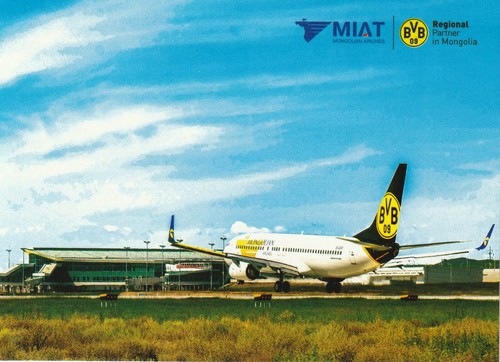 Airline issue postcard - MIAT Mongolian Airlines Boeing 737 BVB | eBay