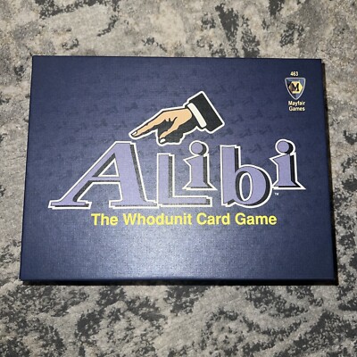 Mayfair Games Alibi The Whodunit Card Game | eBay