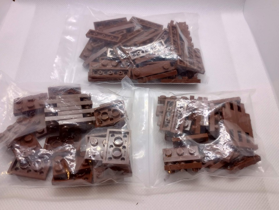 Lego Parts Bundle Lot Plates Reddish Brown 2x2 2x6 2x4 1x4 1x10 4x6 ...