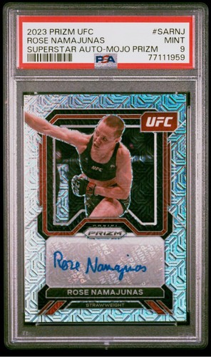 2023 Panini Prizm UFC Rose Namajunas Auto Mojo Prizm SSP Autograph /25 ...