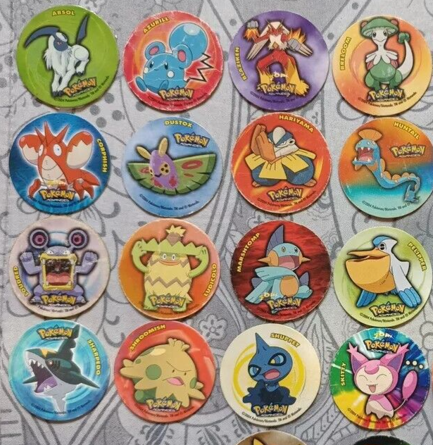lot 31 pogs tazoz Pokémon Advanced Top from Argentina | eBay