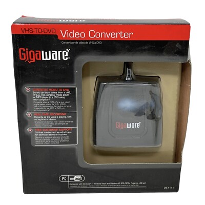 Gigaware 25-1141 VHS-TO-DVD Or MP4 Video Converter - NEW IN OPEN BOX | eBay