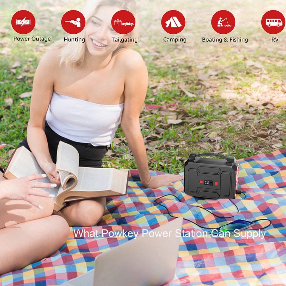 Powkey Portable Power Bank AC 146Wh/100W Laptop Phone Charger Battery ...