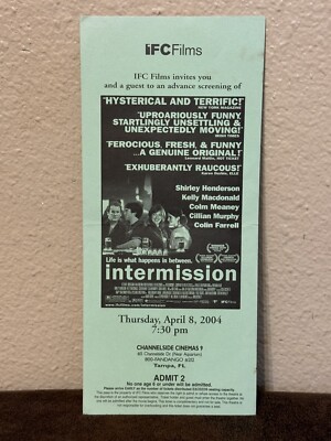 Rare! 2003 INTERMISSION Colin Farrell Cillian Murphy Advanced Screening ...