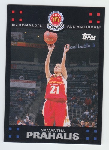 2008 TOPPS McDONALDS SAMANTHA PRAHALIS #SP TRUE ROOKIE OHIO STATE HOF ...