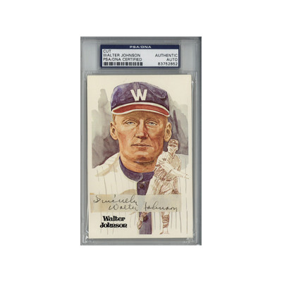 Walter Johnson Senators Autographed Signed Cut on Perez Steele Post ...