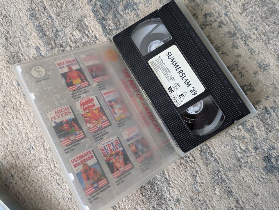 WWF WWE Summerslam 89 1989 Rare UK VHS Hulk Hogan Zeus Macho Man Retro ...
