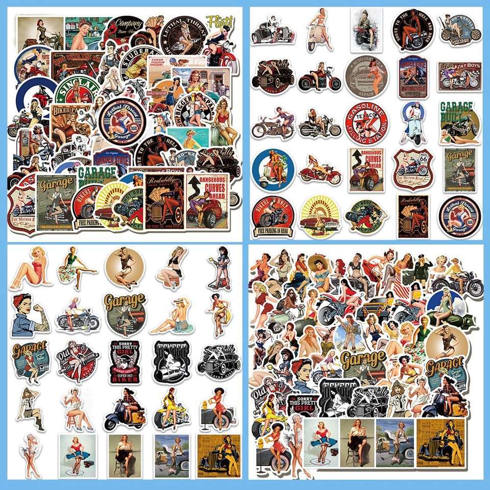 100 Pcs Vintage Retro Stamp Tickets Newspaper Magazine Art Poster Motor ...