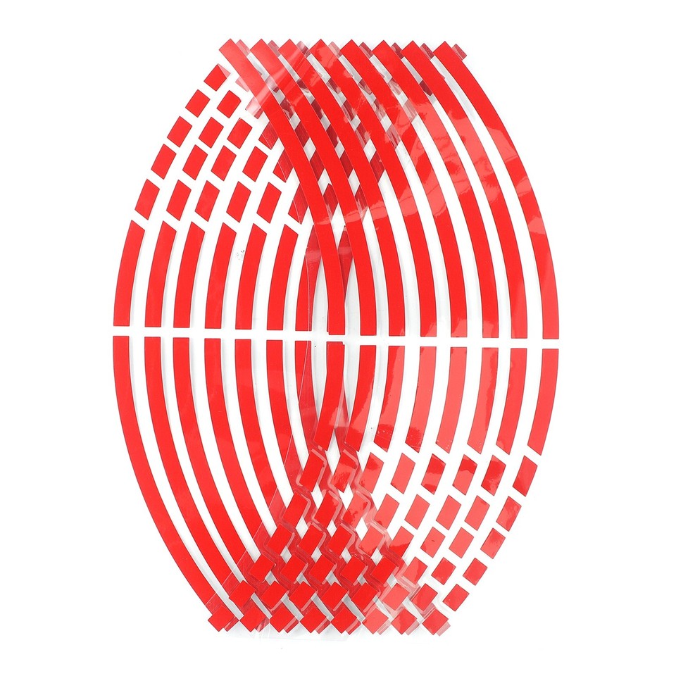 16pcs Fits 18in Rim Motorcycle Car Wheel Rim Sticker Tape Strip ...