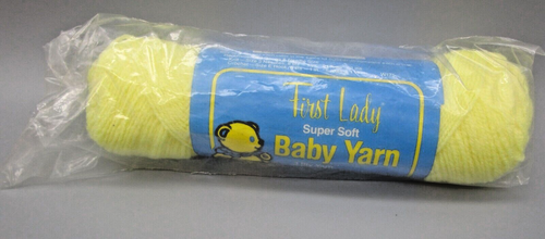 FIRST LADY~Vintage Super Soft PASTEL YELLOW 3-Ply Wintuk Baby Yarn | eBay