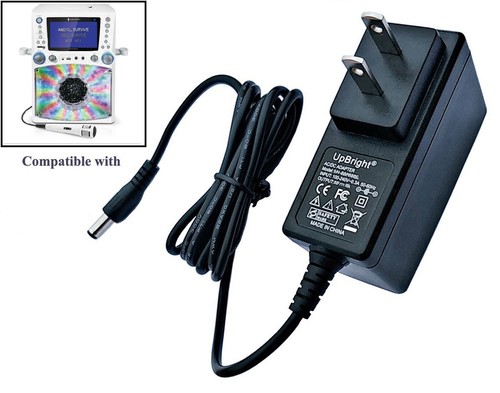 12V AC Adapter For Singing Machine STVG785BTW STVG785W Karaoke Machine ...