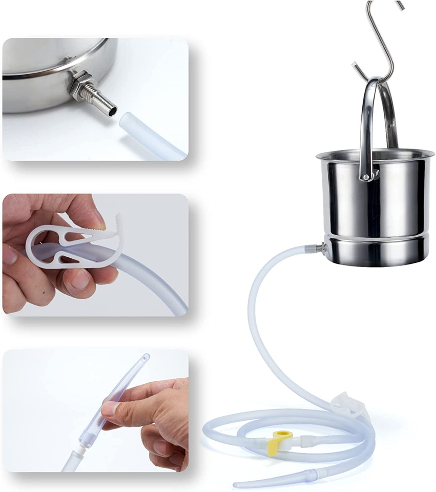 Coffee Enema Bucket Kit, Enema Kit for Colon Cleansing Bucket, Home ...