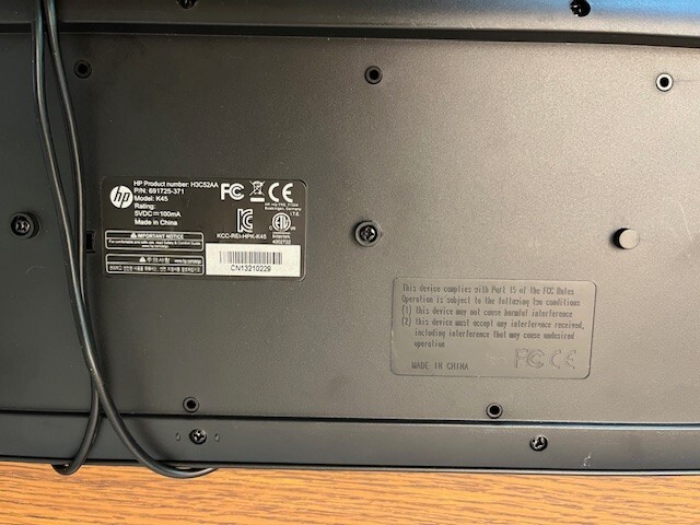 hp K45 USB Wired Computer Desktop Keyboard Standard | eBay