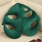 Green Plant Pillow Home Philodendron Leaf Nature Neck Pillow Travel | eBay