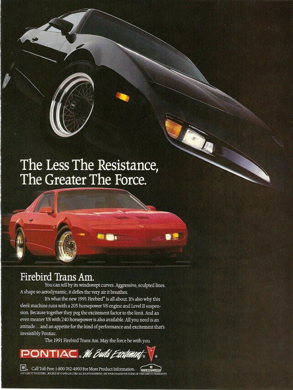 1991 PONTIAC FIREBIRD TRANS AM AD POSTER 24 X 36 INCH | eBay