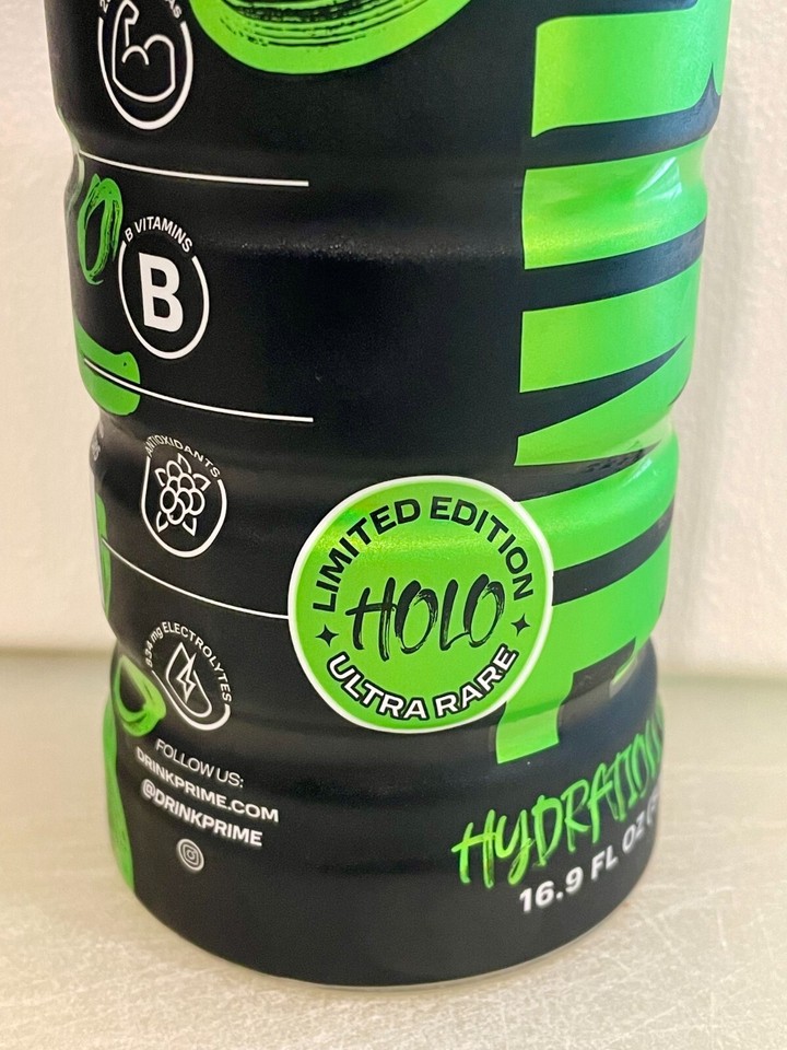 ULTRA RARE HOLO Prime Glowberry Limited Edition Hydration Drink - NEW ...